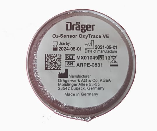 8606055 Dräger anesthesia machine oxygen sensor cable box Fabius Tiro ...