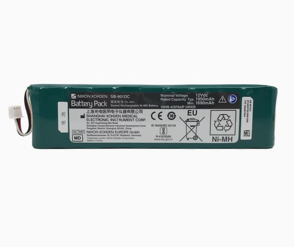 SB-901DC Battery for Nihon Kohden 1250P ECG-2110 ECG-2150 ...