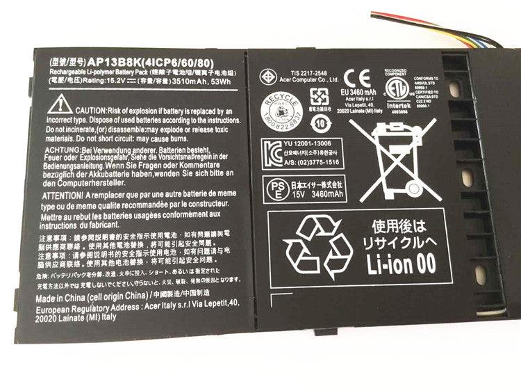 AP13B8K AP13B3K Battery for Acer Aspire R7-571 R7-572 M5-583 V5-573 ...
